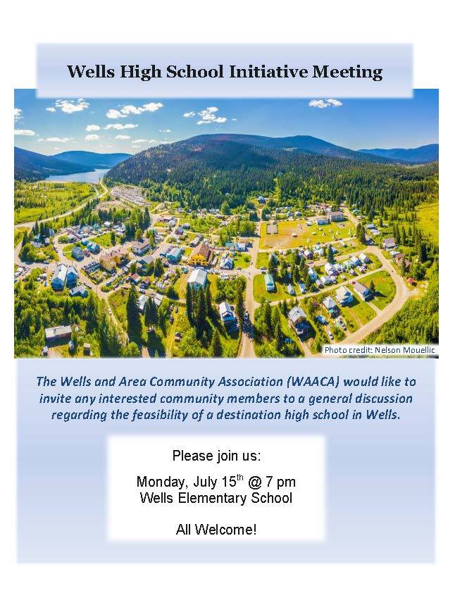 Wells High School Initiative Meeting - What's Up in Wells